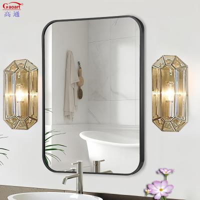 China Top Fashion Frame Alumínio Stick Dressing Gold Huge Mirror Wall com tamanho personalizado à venda