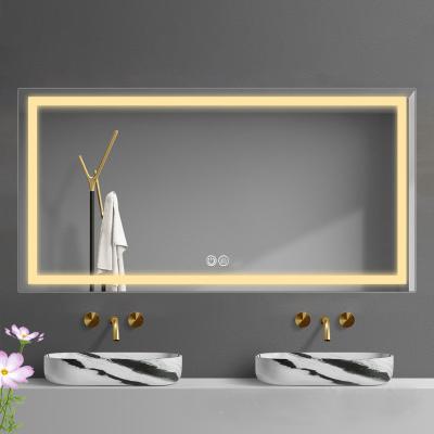 Cina Smart Bath Glass Home Decor Parete con specchio LED Design moderno e funzione anti nebbia in vendita