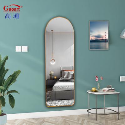 Cina Full Body Length House Dress Sticker Mirror Standing Stand Decor Large Bathroom Salon in vendita