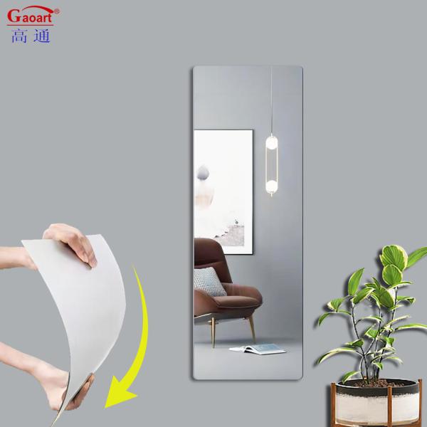 Quality 2mm Plastic Flexible Sliver Sheet Adhesive Acrylic Mirror Board for Custom Home for sale