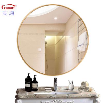 China Home Wineshop Decoração do quarto nórdico com espelho de parede redondo genuíno e luz de luxo à venda