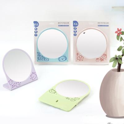 Cina Extra LOGO Specchio di vetro in plastica Tavolo di trucco in piedi per trucco portatile da scrivania in vendita