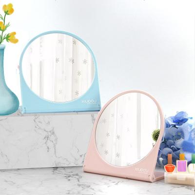 Cina Extra LOGO Specchio di vetro in plastica Tavolo di trucco in piedi per trucco portatile da scrivania in vendita