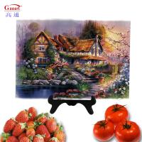 China Tempered Glass Kitchen Tools Shape Chopping Cut Bread Square Cutting Board For Kitchen for sale