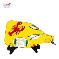China Tempered Glass Kitchen Tools Shape Chopping Cut Bread Square Cutting Board For Kitchen for sale