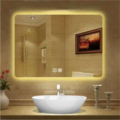 Cina Muro adesivo in vetro intelligente completo con specchio a led per decorazione del bagno taglia personalizzata in vendita