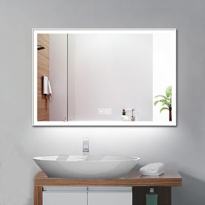 Cina Muro adesivo in vetro intelligente completo con specchio a led per decorazione del bagno taglia personalizzata in vendita