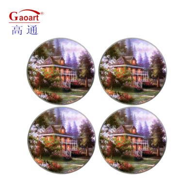 China Green Tempered Cutting Board with Handle ALL-Season Table Decoration Accessories Type à venda