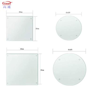 Cina Toughened Glass Cutting Board Placemats for Kitchen Heat Resistant and Long-Lasting in vendita