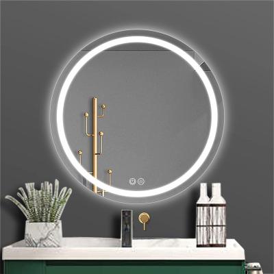 Cina Dimensione personalizzata Luce specchio LED bagno per muro senza cornice e Smart touch screen in vendita