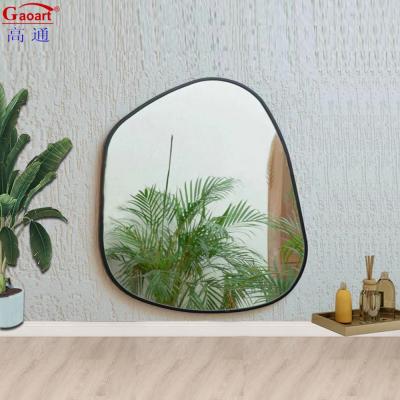 China Espelho de estrutura de madeira para decoração de parede Espelho de comprimento do chão Design rústico moderno à venda
