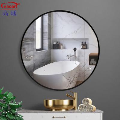 China Tamanho personalizado Banheiro antigo de ouro vintage Casa redonda Decoração Espelho de moldura de plástico à venda