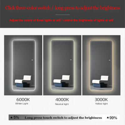 Cina Moderno design Touch Switch Led Light Bagno doccia vetro intelligente Vanità Mural Mirror in vendita