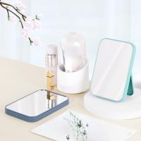 China Standing Portable Makeup Mirror and Bathroom Vanity Table with Compact Design for sale