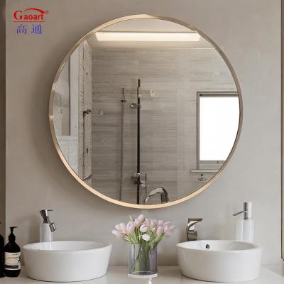 Cina Grande bagno in oro nero in alluminio specchio personalizzato per lo stile Art Deco in vendita