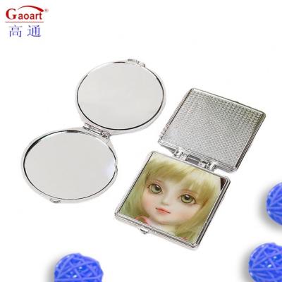 Cina Compatto Cerchio Cosmetico Piccolo Specchio Rotondo Luce Piccolo Specchio Con Specchio Di Vetro Di Plastica in vendita