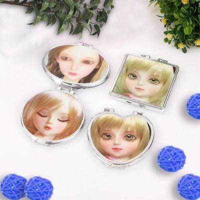 Cina Compatto Cerchio Cosmetico Piccolo Specchio Rotondo Luce Piccolo Specchio Con Specchio Di Vetro Di Plastica in vendita
