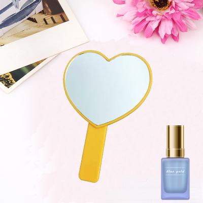 Cina Ogni giorno Cosmetici Viaggi Cute Make Up Vanità Tasca Grande Piccolo Make-up Manuale Custom Mini Manuale Specchio Con Maniglia in vendita