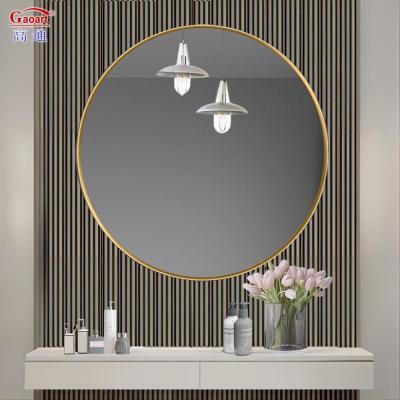 Cina Dimensione personalizzata stile rettangolare specchio da parete in vetro argento per la decorazione moderna della camera da letto in vendita