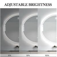 China Lighted Wall Mounted LED Bathroom Mirror for Makeup with Adjustable Brightness for sale