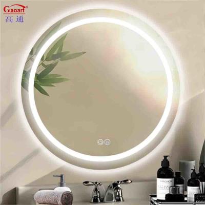 Cina 4mm Ultra Thin Wall mounted Smart backlit bathroom mirror with Screen Touch Switch in vendita