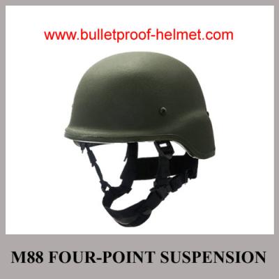 Chine Vert bon marché en gros M88 d'armée de la Chine casque à l'épreuve des balles de suspension de quatre points à vendre