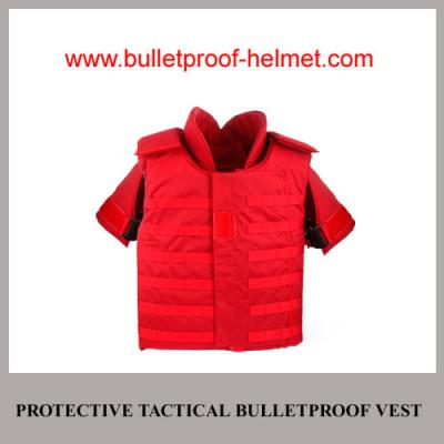 China Chaqueta a prueba de balas táctica protectora roja de China NIJ de la policía barata al por mayor del ejército en venta