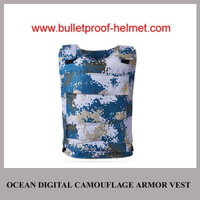 China Camuflaje barato al por mayor Armor Jacket balístico militar de Digitaces del océano del ejército de China NIJ en venta