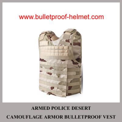 China Desierto armado barato al por mayor de la policía de China NIJ camuflar a Armor Bulletproof Vest militar en venta