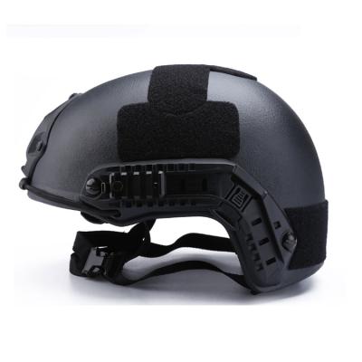 China Casco balístico RÁPIDO negro a prueba de balas barato al por mayor de China NIJ 3A PE 9m m los E.E.U.U. en venta