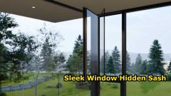 SLEEK 86YS Series Luxury Minimalist Narrow Frame Tilt and Turn Window (Hide Sash) with Screen