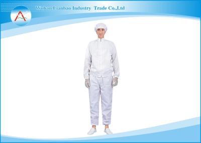Cina Uniforme protettiva che tende a dissipare statica dell'abbigliamento del locale senza polvere di ESD con il cappello in vendita