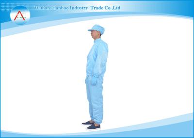 Cina Abbigliamento antistatico antipolvere blu degli abiti da lavoro del locale senza polvere per ESD in vendita
