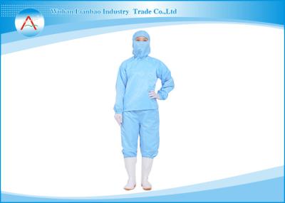 Cina Rivestimento dell'abbigliamento del locale senza polvere delle donne e abiti da lavoro blu antistatici dei pantaloni in vendita