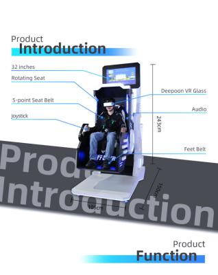 China Indoor Game VR Simulator VR Games 9D 360 Degree Virtual Reality Roller Coaster for sale