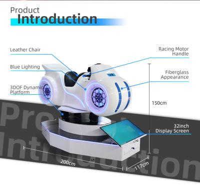 China Amusement park simulator VR Motorcycles Racing Simulator for sale