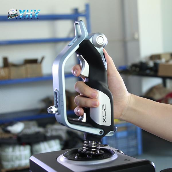 Simulatori di volo VR da 1100W 3 assi piattaforma dinamica 360 sedia rotante con joystick
