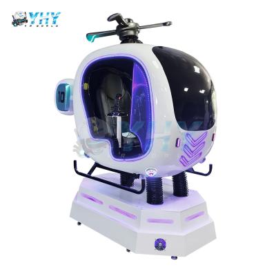 China VR Helicopter Ride Single Player Flight Plane Simulator 9d Vr Experience Game Machine for Shopping Mall for sale