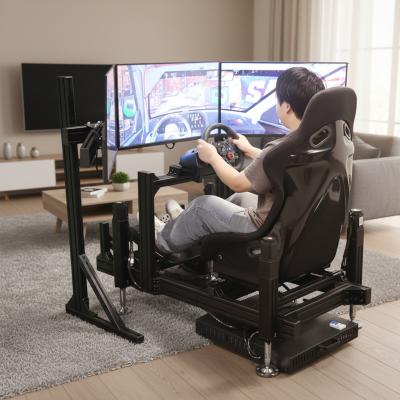 China 4 DOF Motion Racing Simulator Full Action Simulation Dive Bump Dynamic System for VR Gaming Race Game Equipment for sale