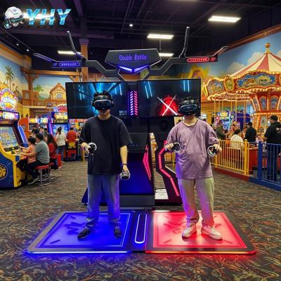 China Indoor Multiplayer 9D VR Cinema Interactive Games Simulator Platform Metal Construction Home Use Daycare-Friendly 60+ for sale