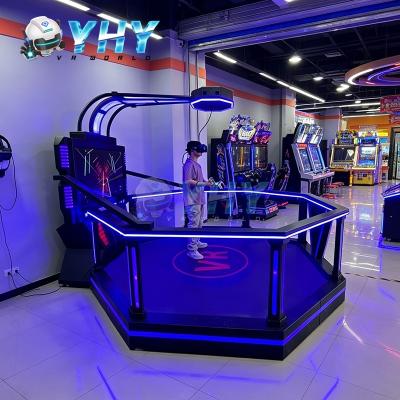 China Interactive VR Games Simulator 9D Virtual Reality 1 Players Large Space HTC 9D VR Simulator for VR Gaming Park for sale