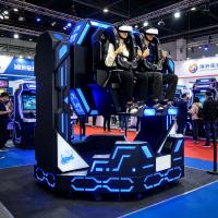 China Commercial 2 Seats 1080 Motion Platform VR Roller Coaster Simulator with Immersive Sync Motion Wind Effect for sale
