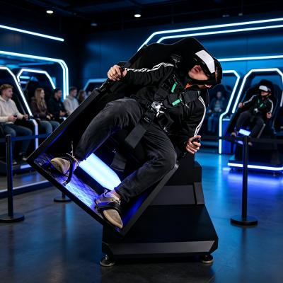 China Space-Saving Commercial 360 VR Motion Arcade Equipment with Integrated Control Panel Roller Coaster Simulation for sale