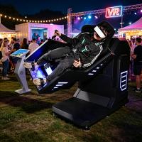 China Safe and Compact 360 VR Flight Simulator Machine with 21.5 Inch Touch Control System for sale