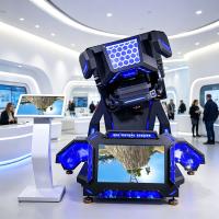 China Interactive 360 Degree VR Racing Simulator Machine with Live Video Screen for Malls for sale