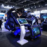 China Interactive 360 Degree VR Racing Simulator Machine with Live Video Screen for Malls for sale