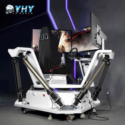 China 3 Screens 6 DOF VR Racing Simulator 5.0KW Electric Cylinder Arcade Game Machine for sale