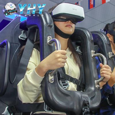 China Two Seats 9D VR Simulator 8.0KW With Roller Coaster VR Simulation Game for sale