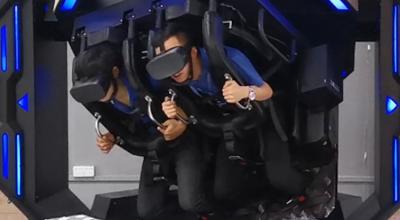 China Coin Operated 1080 degree rotation Game VR Simulator With VR Arcade Game for sale