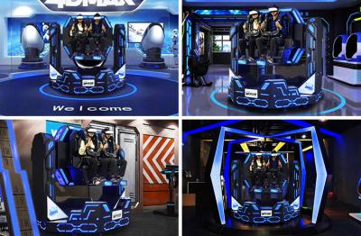 China Two Seats 9D VR Simulator 8.0KW With Roller Coaster VR Simulation Game for sale